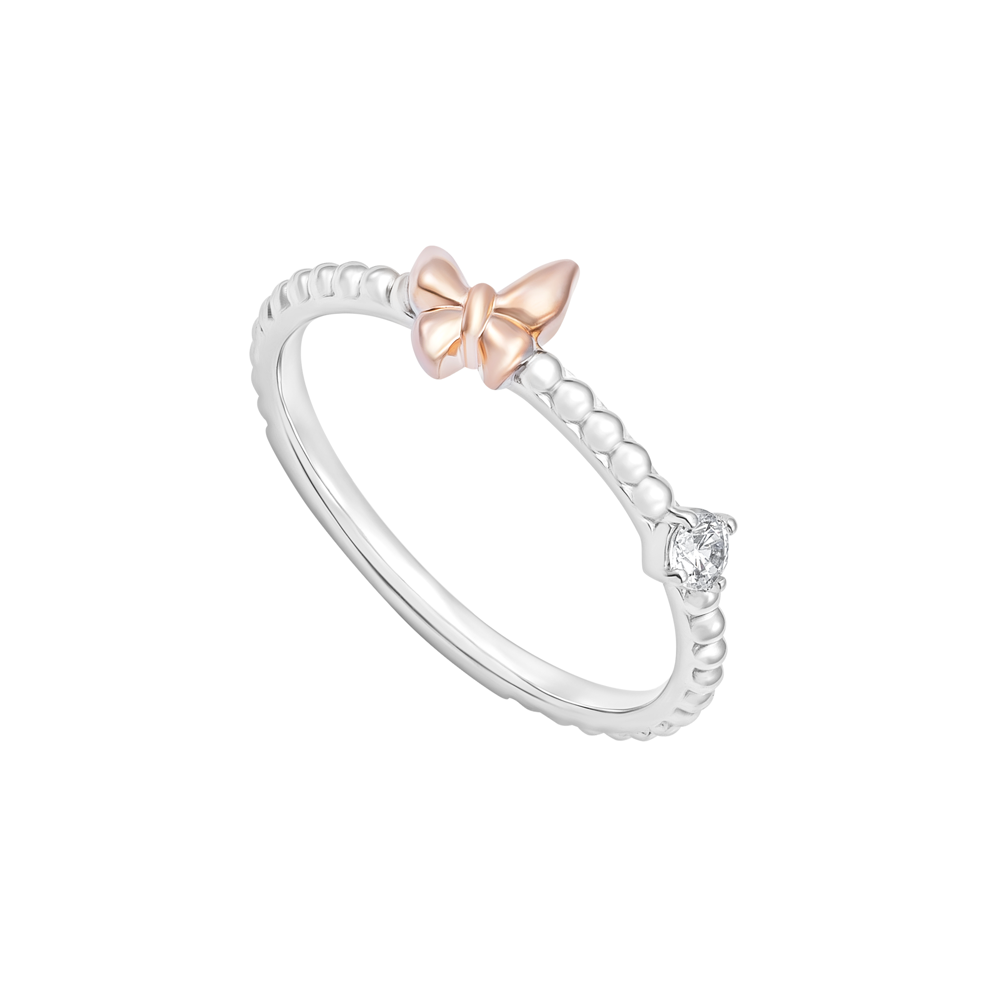 Nhẫn bạc đính đá style by pnj bloomie xm00h000057