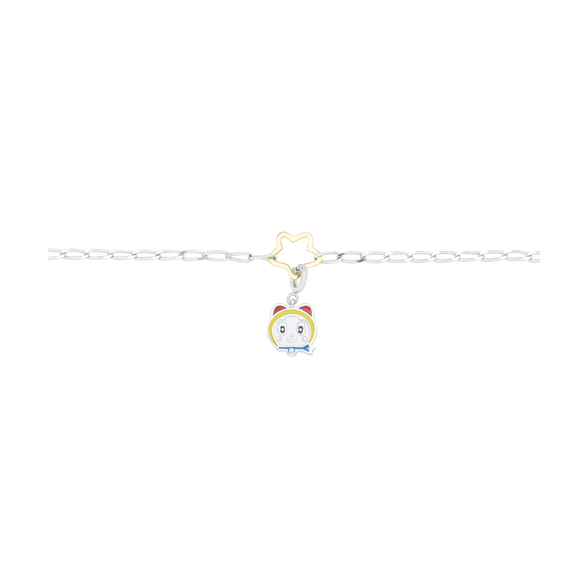 Lắc tay trẻ em bạc doraemon | pnj 0000c000016