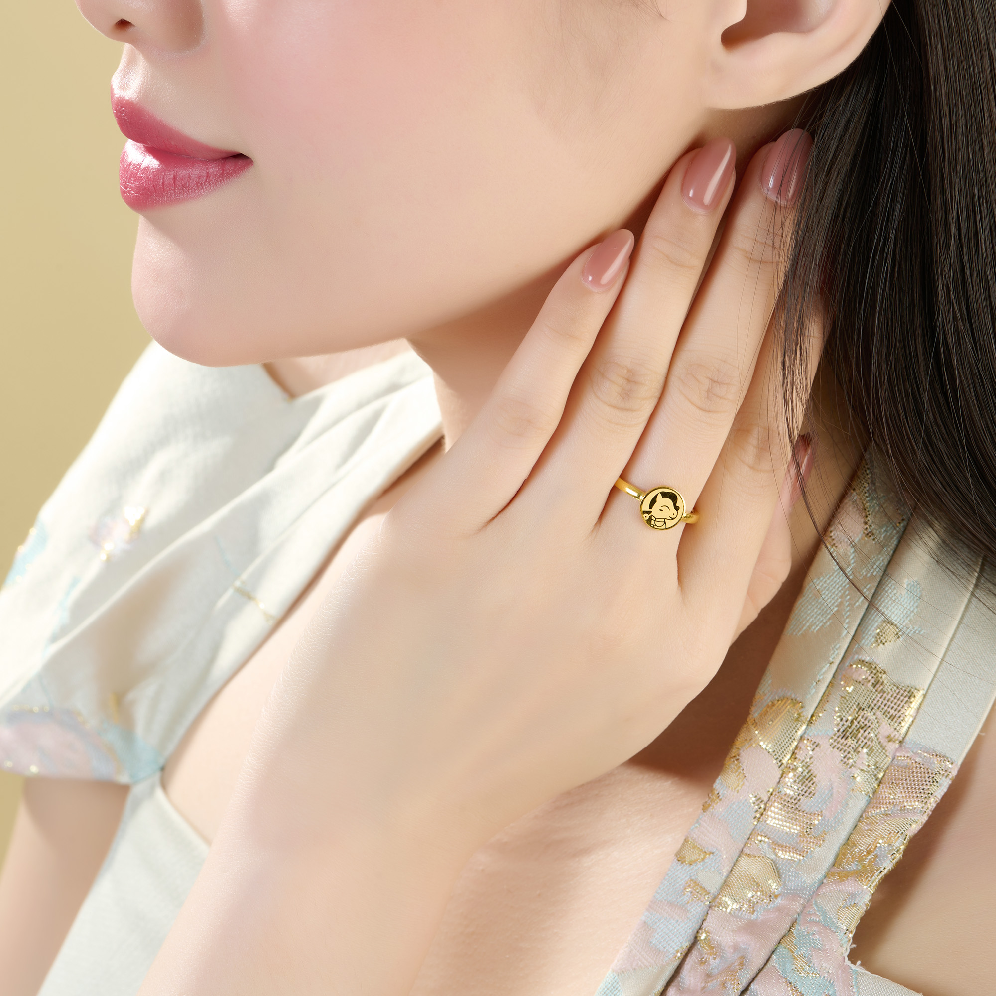 Nhẫn vàng 99% pnj turning gold 0000y003916